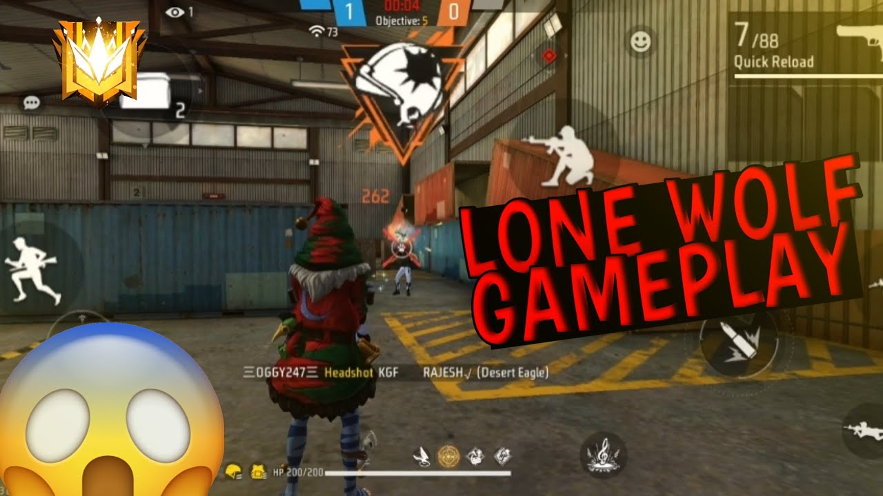 LONE WOLF, FF Gameplay (DAY 30/70) 🖤🔫 - YouTube