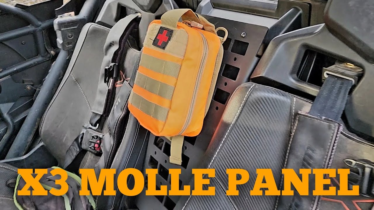 UTV storage solution, Molle panel for UTV, UTVMOLLE.COM, Can AM X3 ...
