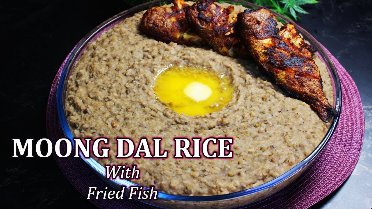 Moong Dal Rice With Fried Sheri Fish I Baat Mash Balochi Traditional ...