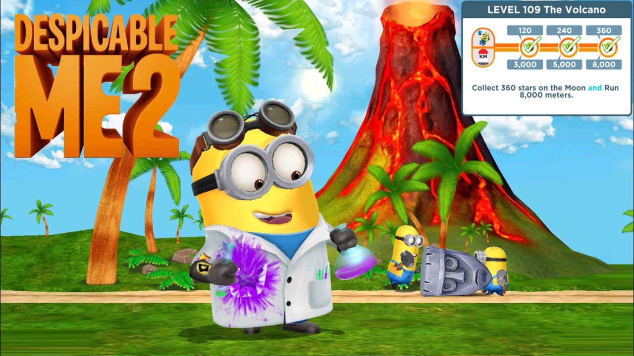 Despicable Me 2 Minion Rush Lab Coat minion The Volcano level 109 ...