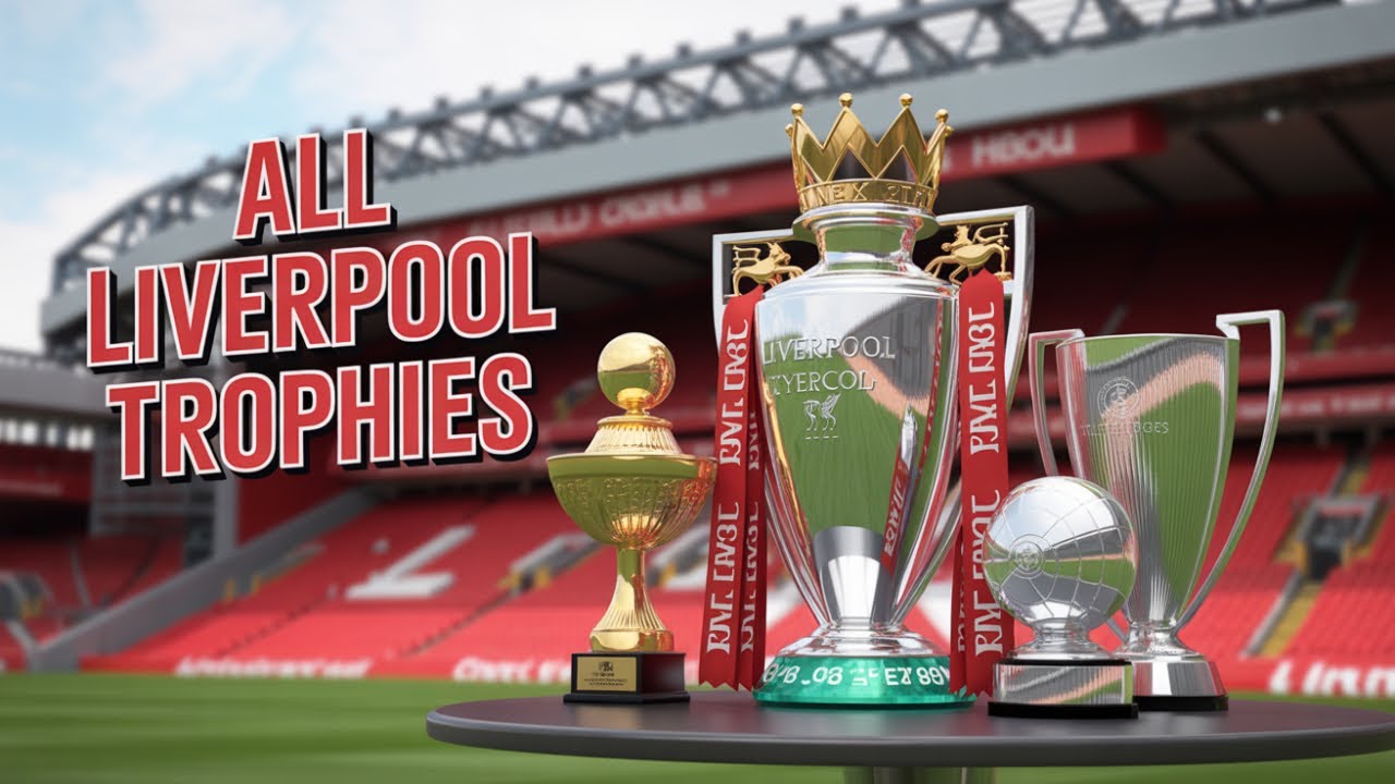 All Liverpool Trophies | Liverpool Trophies won (1892 - 2025) | Top Bin ...