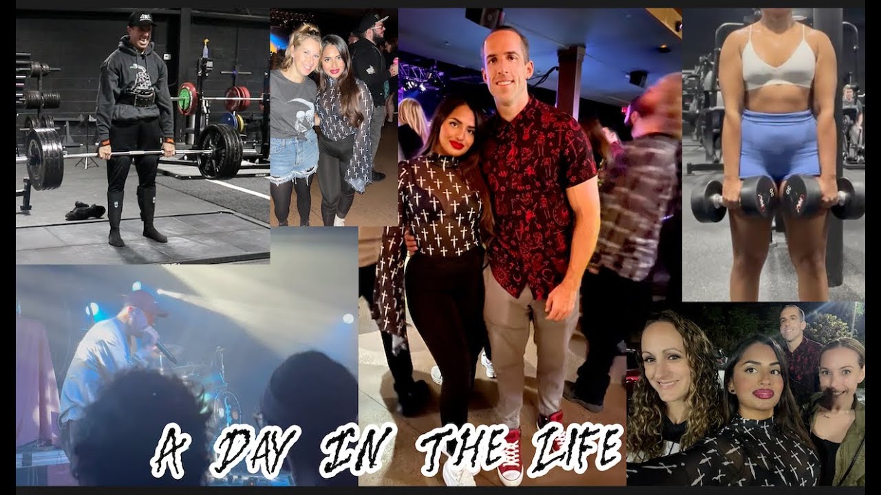 A Day In Our Life | My GF's First Screamo Concert | Emmure | Workout ...