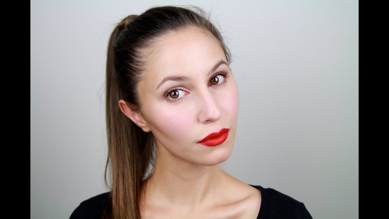Modern Red Lipstick Makeup Tutorial - YouTube