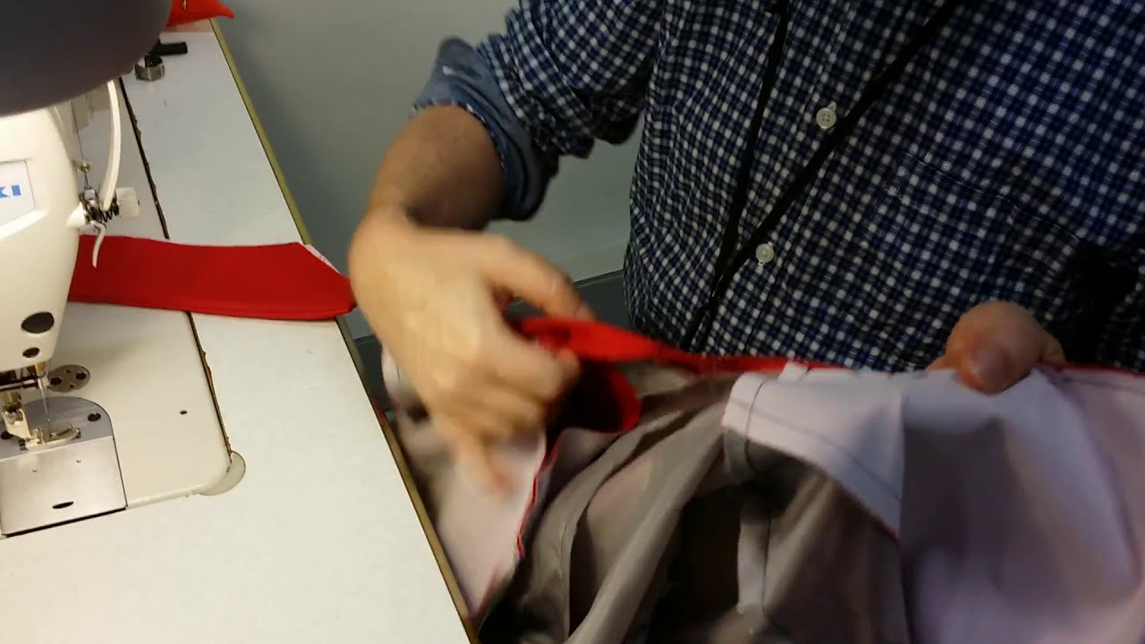 Making a jacket part 17: Attaching the under-collar - YouTube