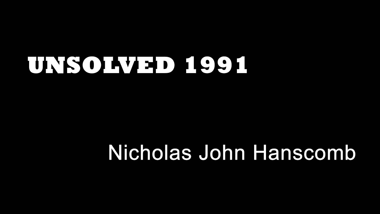 Unsolved 1991 - Nicholas Hanscomb - Notting Hill Carnival Murders ...