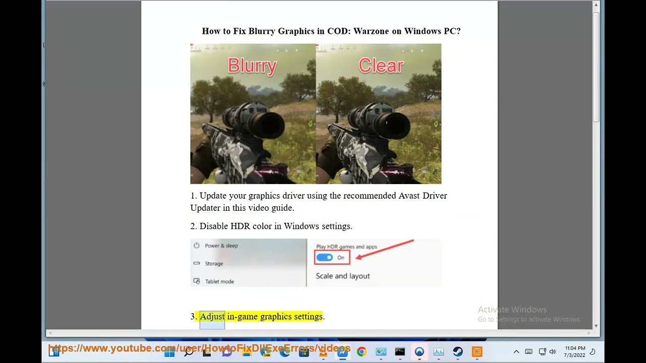 Fix Blurry Graphics in COD: Warzone on Windows PC - YouTube