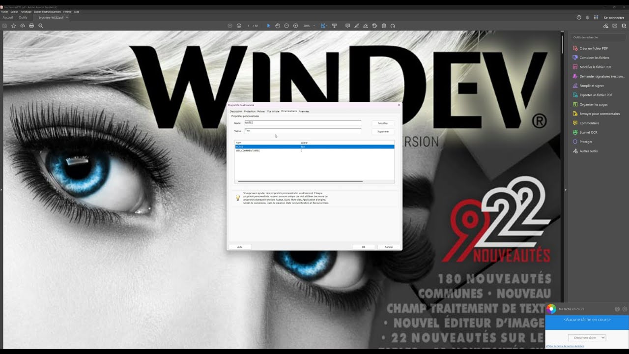 Comment extraire et modifier les métadonnées d'un pdf avec Windev et itext . - YouTube