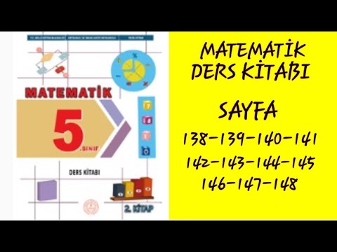 5.SINIF MATEMATİK 2.KİTAP SAYFA 138-139-140-141-142-143-144-145-146-147-148 // 5.SINIF 2.KİTAP