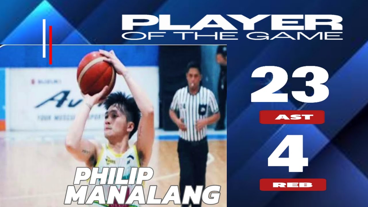 PHILIP MANALANG | BREAKS ASSISTS RECORD IN WIN OVER IMUS | 23 AST 4 REB ...