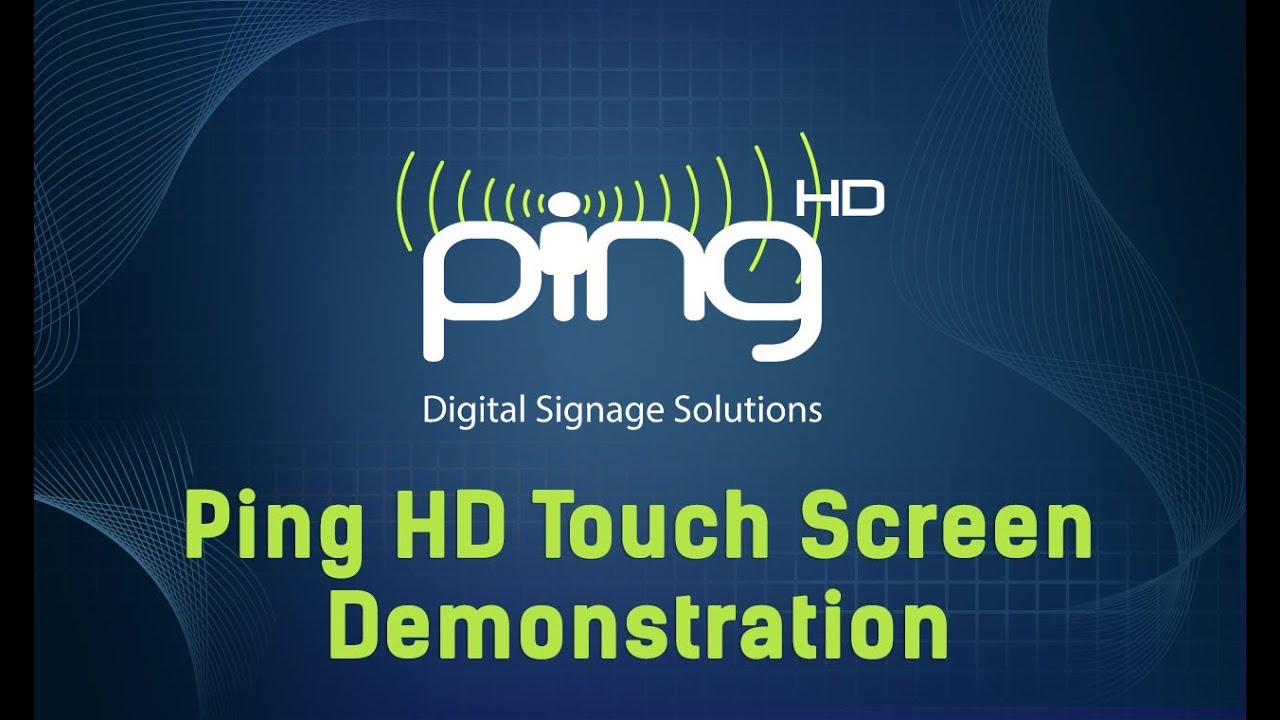 Ping HD Touch Screen Demonstration - YouTube