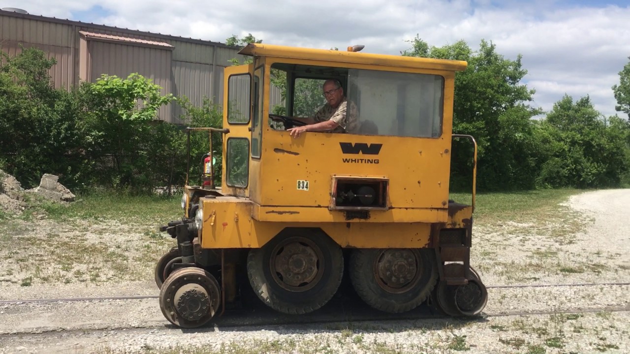 9 TM Trackmobile on rail - YouTube