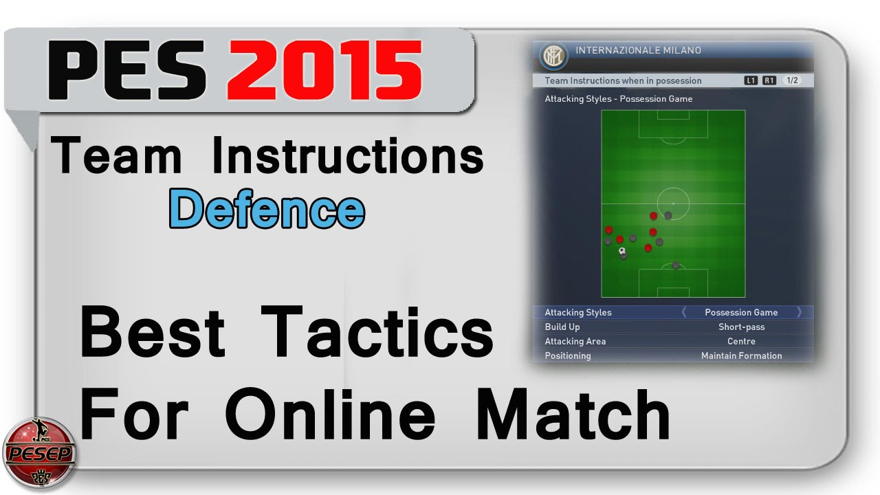 PES 2015: Best tactics for online matches. (Defence) - YouTube