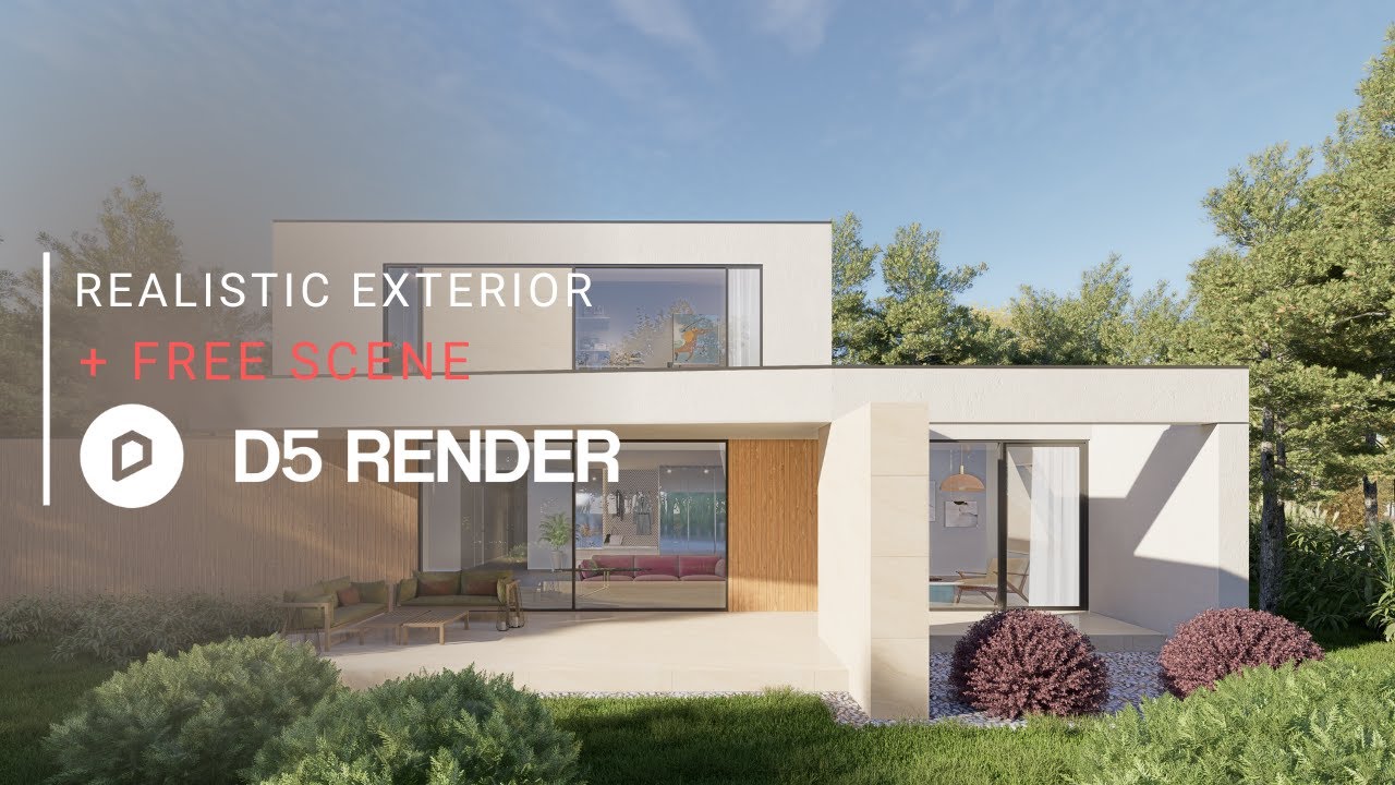 Realistic Exterior Render with D5 Render | Private House 293 ...