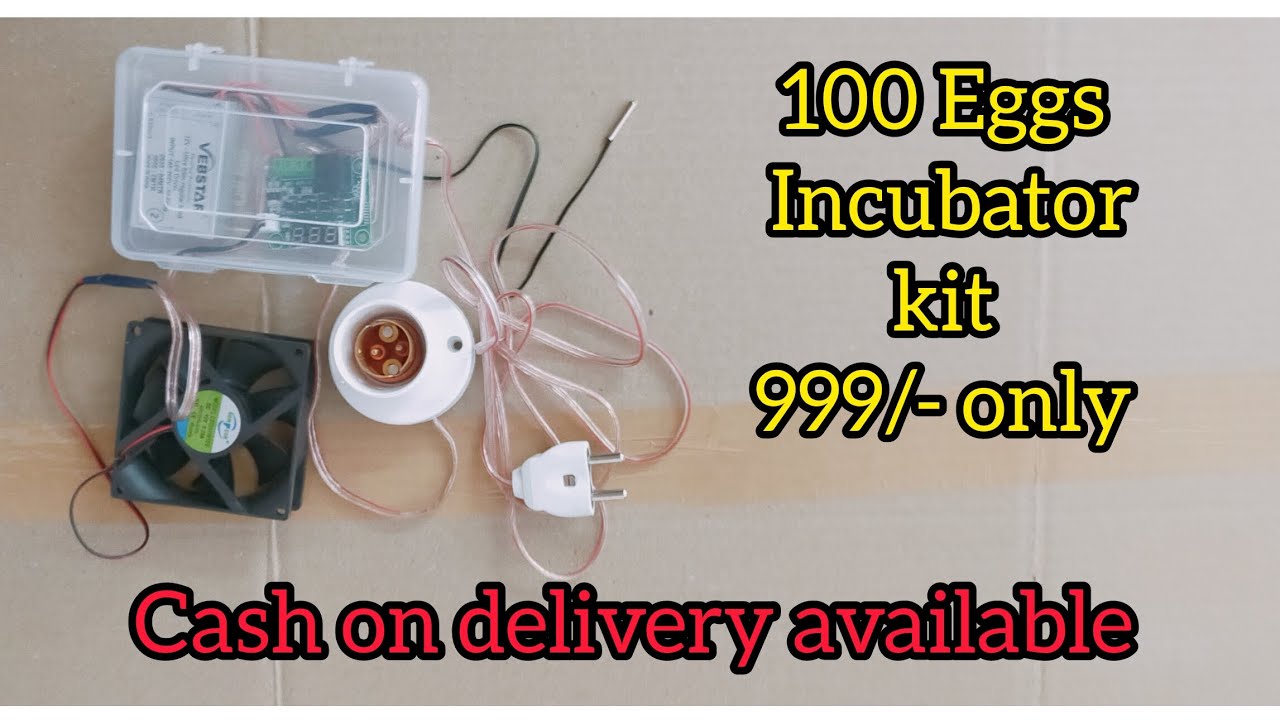 100 Eggs Incubator kit, how to make incubator कम कीमत वाला इनक्यूबेटर ...