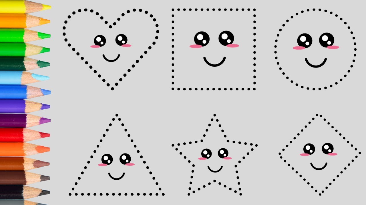 Shapes, Colors For Toddlers, Preschool Learning, Shapes Drawing For ...