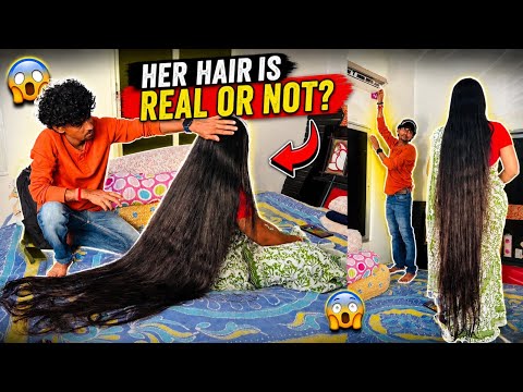 Floor length longhair model😨 Long hair play by male || New long hair story video😍 Bengali hair play 