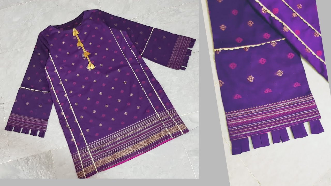Straight kurti designing tutorial. - YouTube