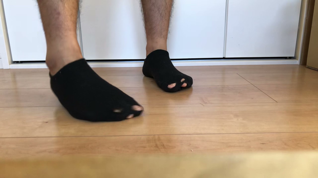 today's holey socks - YouTube