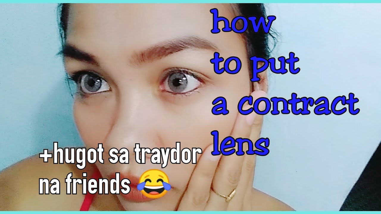 How to put Contact lens? - YouTube