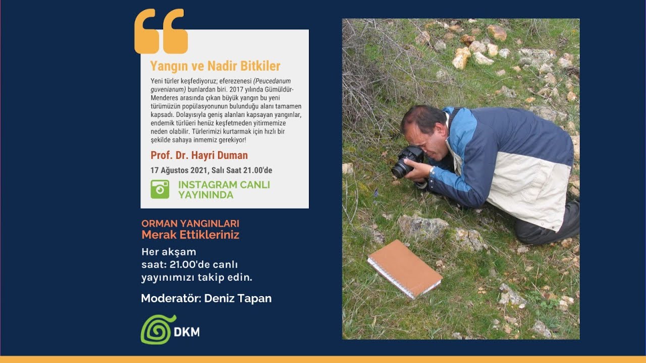 Yangın ve Nadir Bitkiler | Prof. Dr. Hayri Duman - YouTube