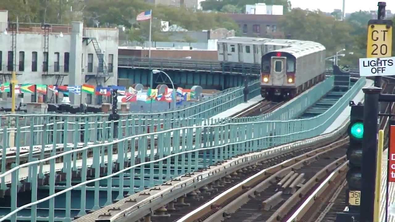 IRT Livonia Ave Line: R142 4 Trains at Sutter Ave-Rutland Rd (Weekend ...