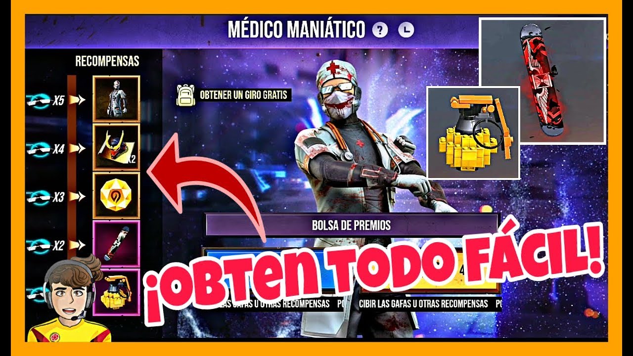 ASI OBTENDRAS EL *MEDICO MANIATICO* 😷 [Nuevo evento web] Free Fire ...