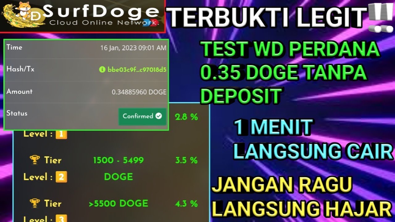 TERNYATA LEGIT BOSQ!! WALAUPUN RECEH YANG PENTING MEMBAYAR👍||SURFDOGE ...