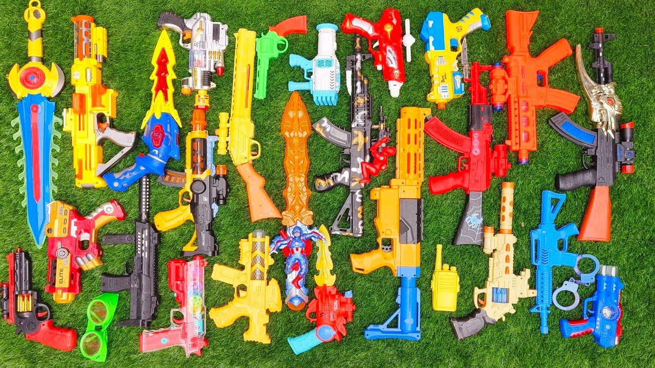 Collecting Snipper Rifles and AK47 Guns AVENGERS Gun Blaster Gun Nerf ...