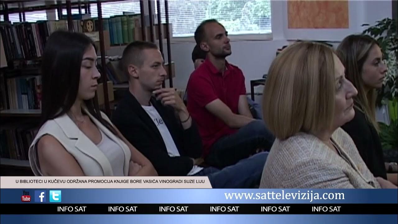 U BIBLIOTECI U KUČEVU ODRŽANA PROMOCIJA KNJIGE BORE VASIĆA VINOGRADI SUZE LIJU - YouTube