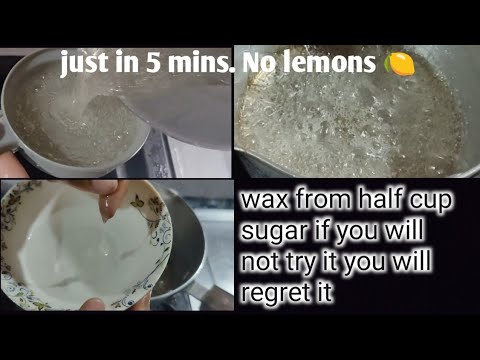 How to make wax at home | Natural Wax with Vinegar | Easy Homemade ...