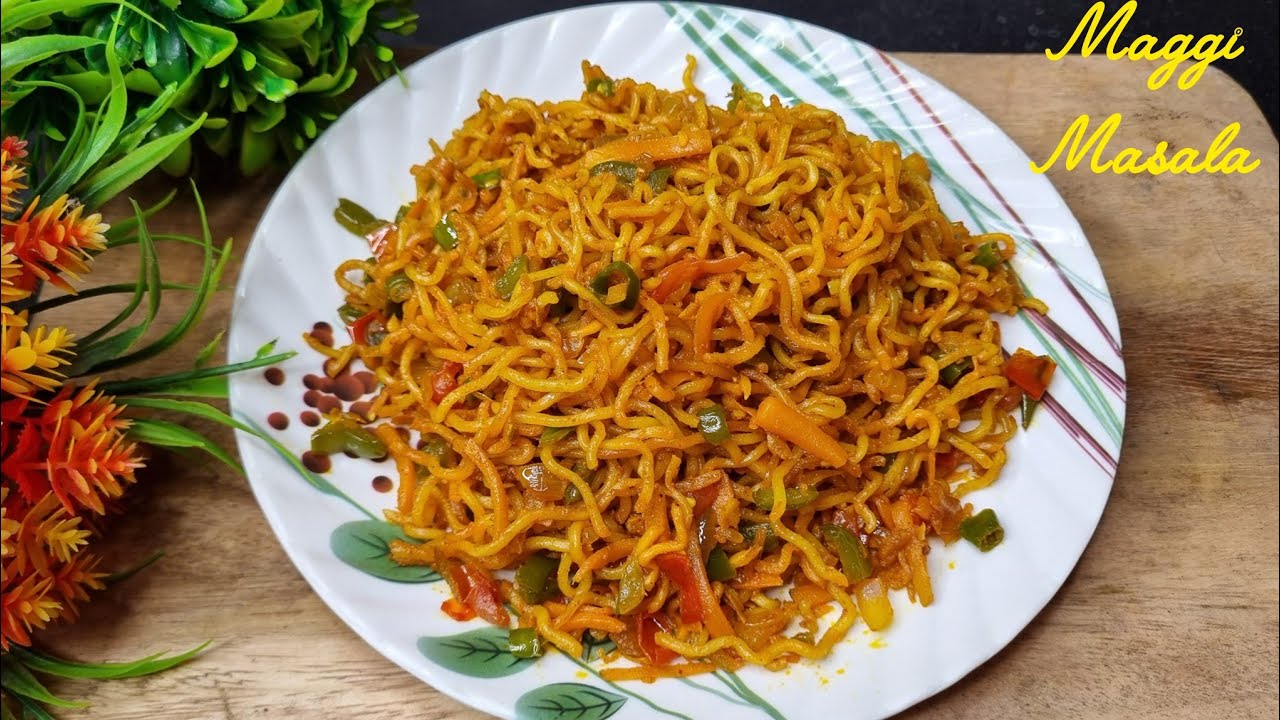 Spicy Maggi Recipe-Street Style Maggi Masala Recipe-Dry Maggi Recipe ...