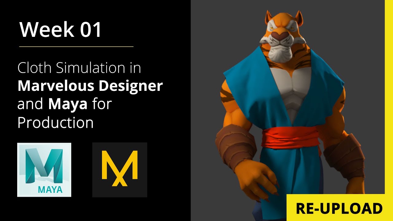 Marvelous Designer / Maya Workflow for Production (RE-UPLOAD) - YouTube