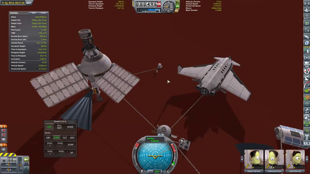 Kerbal Space Program - Kerbalism S02E106 - Building a Base - YouTube