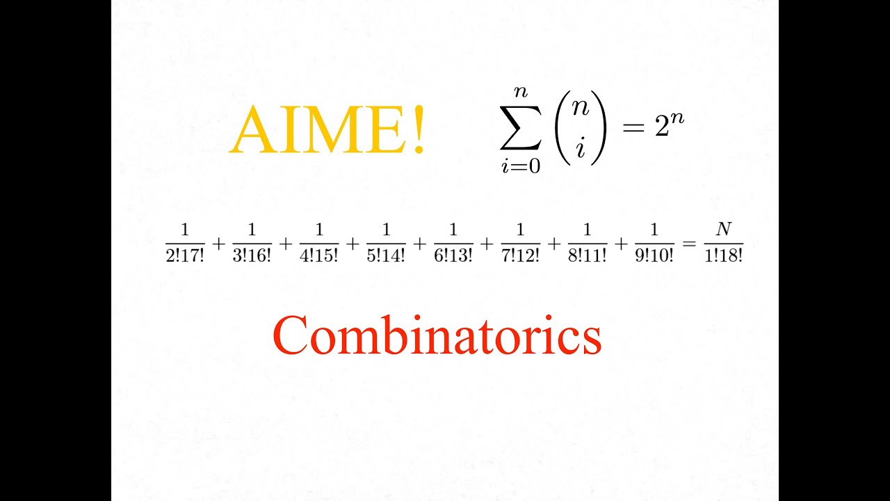 2000 AIME II Problem #7 A Challenging Combinatorics Question! - YouTube