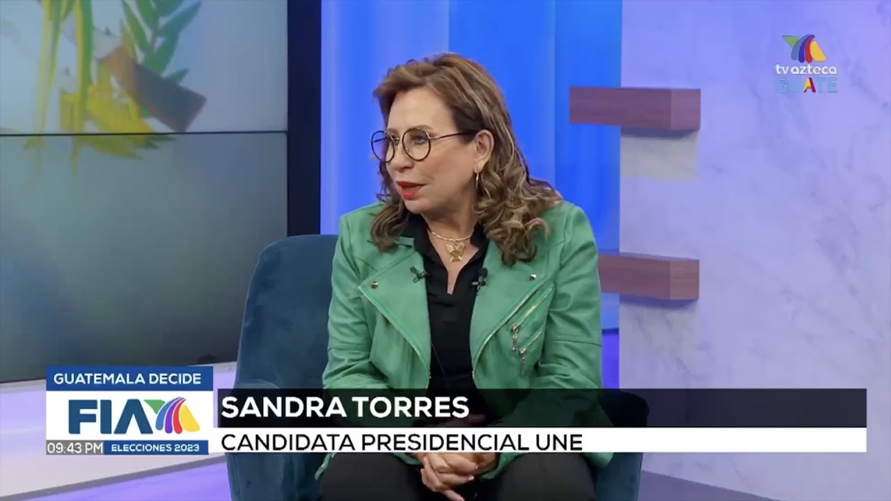 Entrevista a Sandra Torres por TV Azteca - YouTube