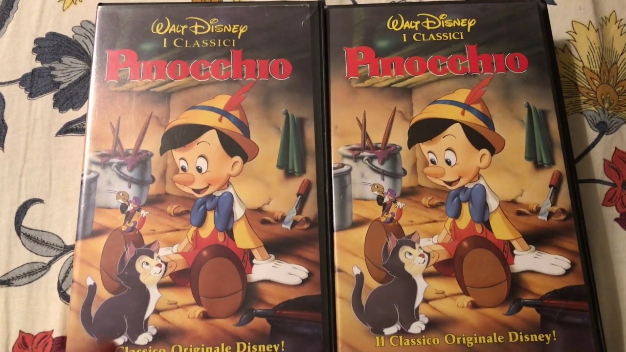 CONFRONTO 2 VHS DISNEY DI PINOCCHIO [SUB ENG] (COMPARISON VIDEO) - YouTube
