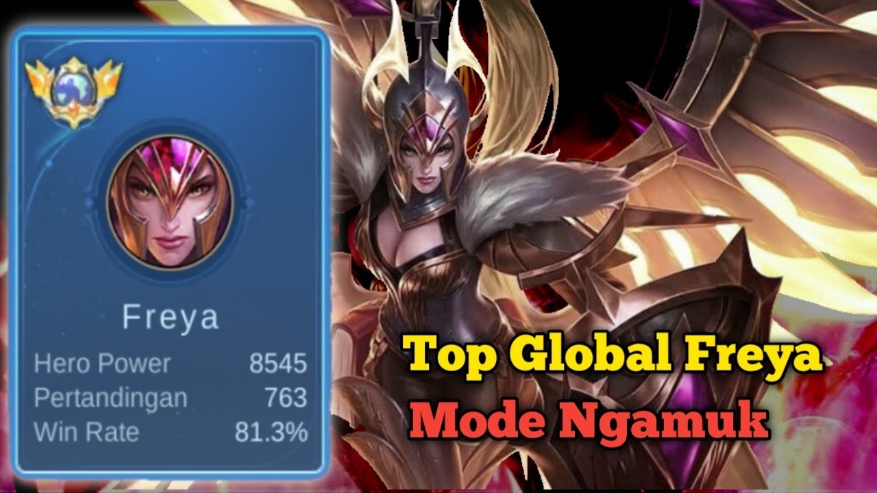 Top Global Freya Aggressive | Turret pun di libas | Mobile Legends ...