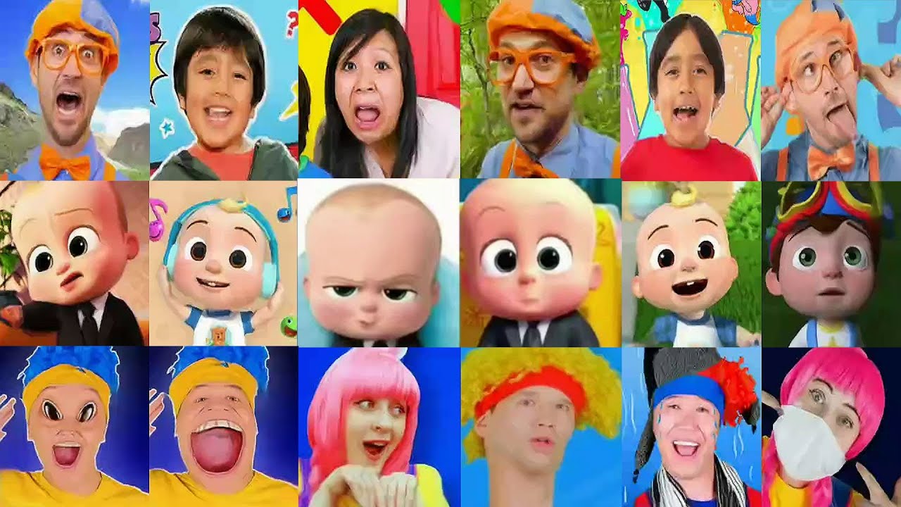 Blippi & Ryan’s World & Cocomelon & Boss Baby & D Billions - KulikiTaka ...