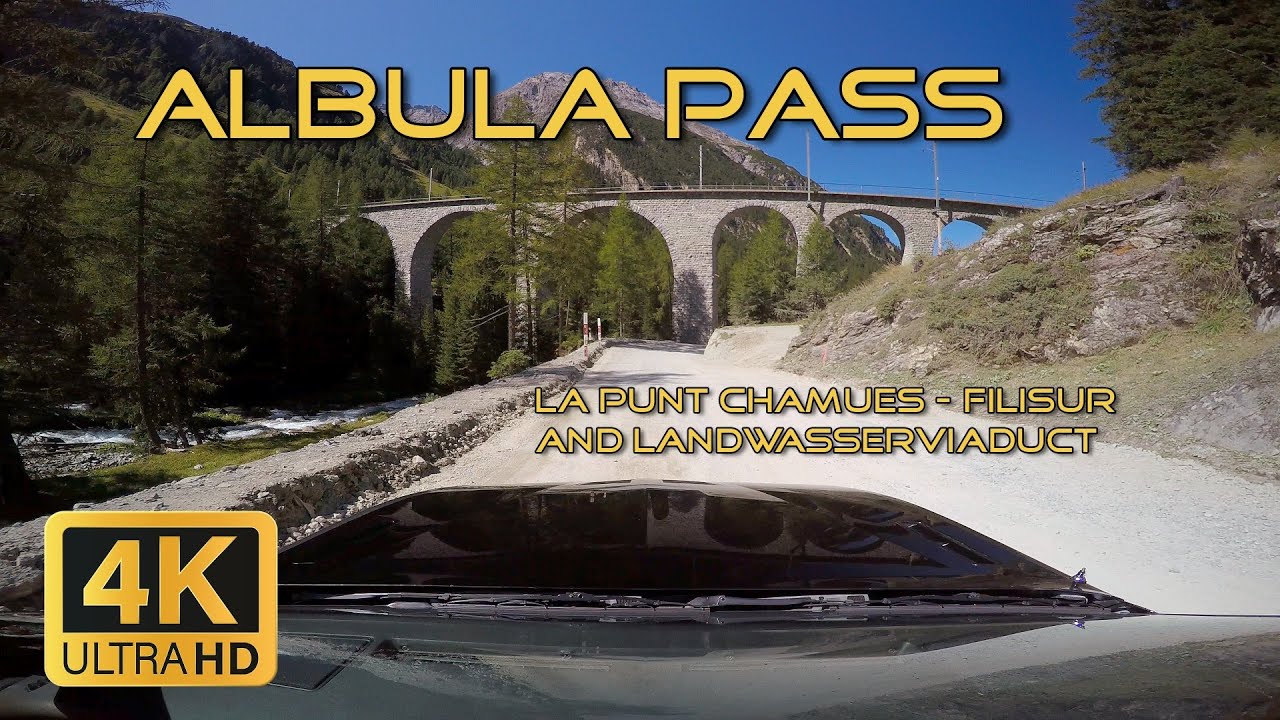 Albula Pass (La Punt-Chamues to Filisur & Landwasserviaduct) TransAm V8 ...