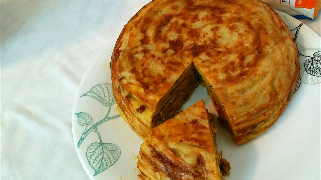 Chicken Chatti Pathiri | Chicken Cake | San Kitchen | ചട്ടിപ്പത്തിരി ...