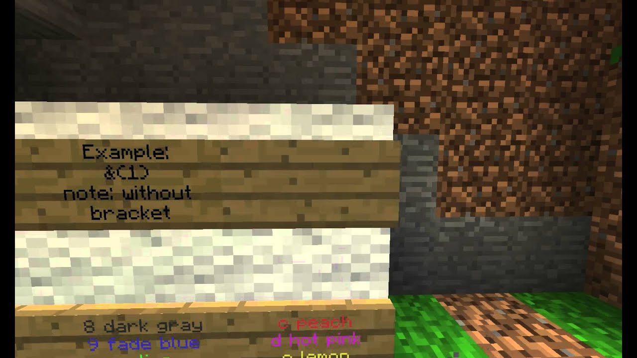 MINECRAFT Trick Tips Sign Text Color Plugins YouTube minecraft-trick-tips-sign-text-color-plugins-youtube