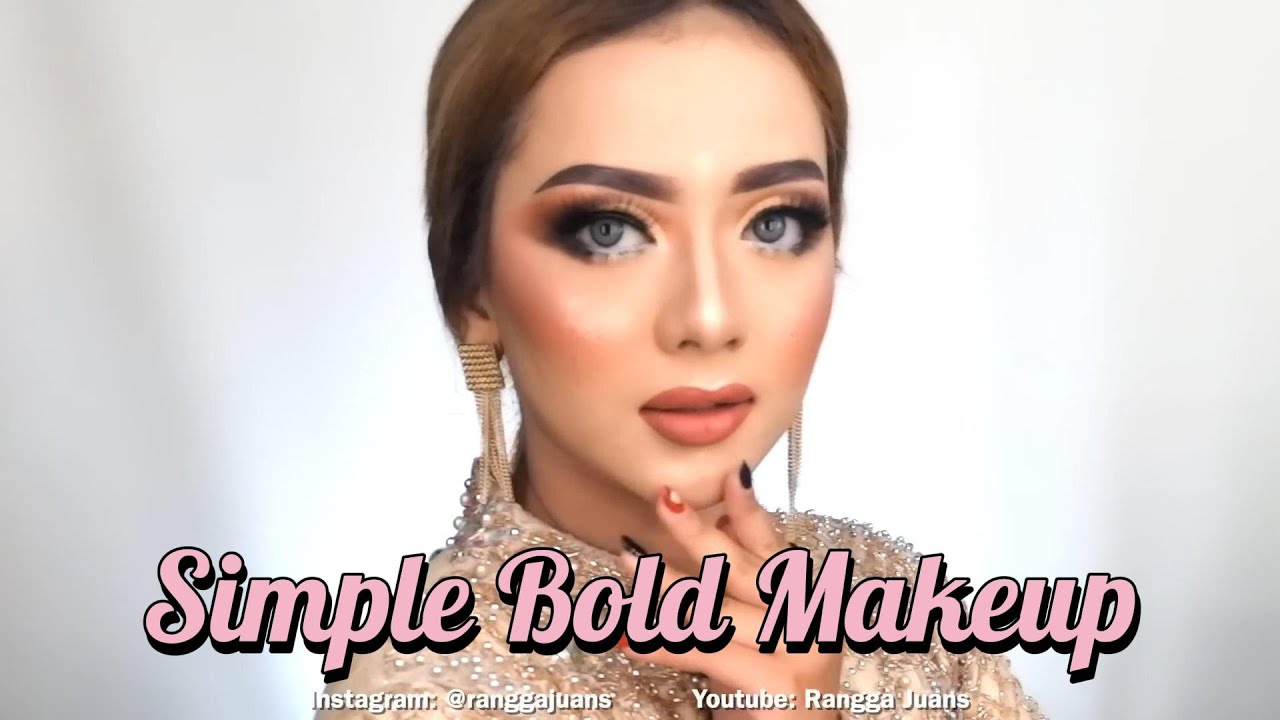 SIMPLE BOLD MAKEUP TUTORIAL - YouTube