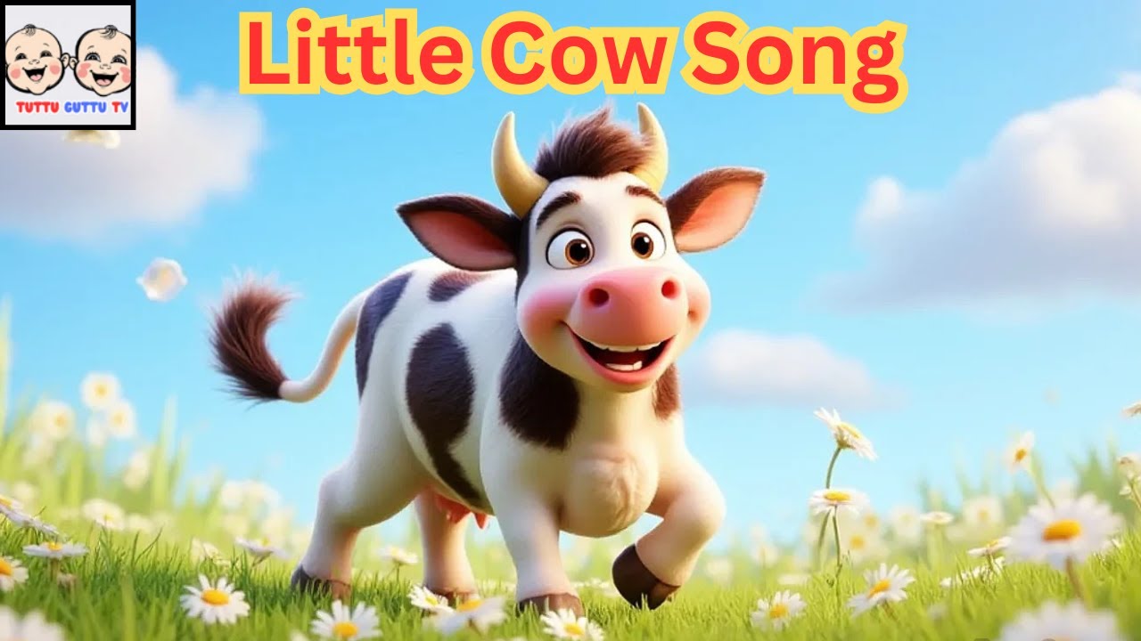 Little Cow song (Part 2)|Farm Animals Song|Toddlers song|Cute Cow song ...