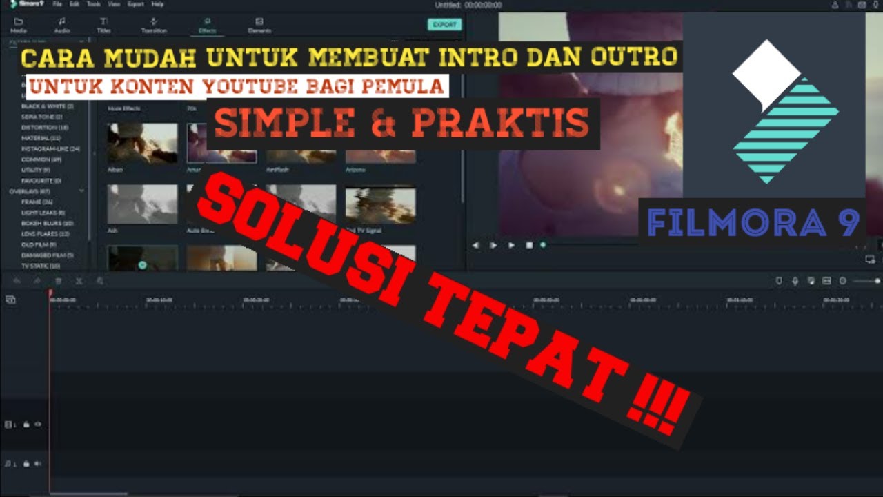 CARA MEMBUAT VIDEO PEMBUKA DAN PENUTUP UNTUK YOUTUBE - YouTube