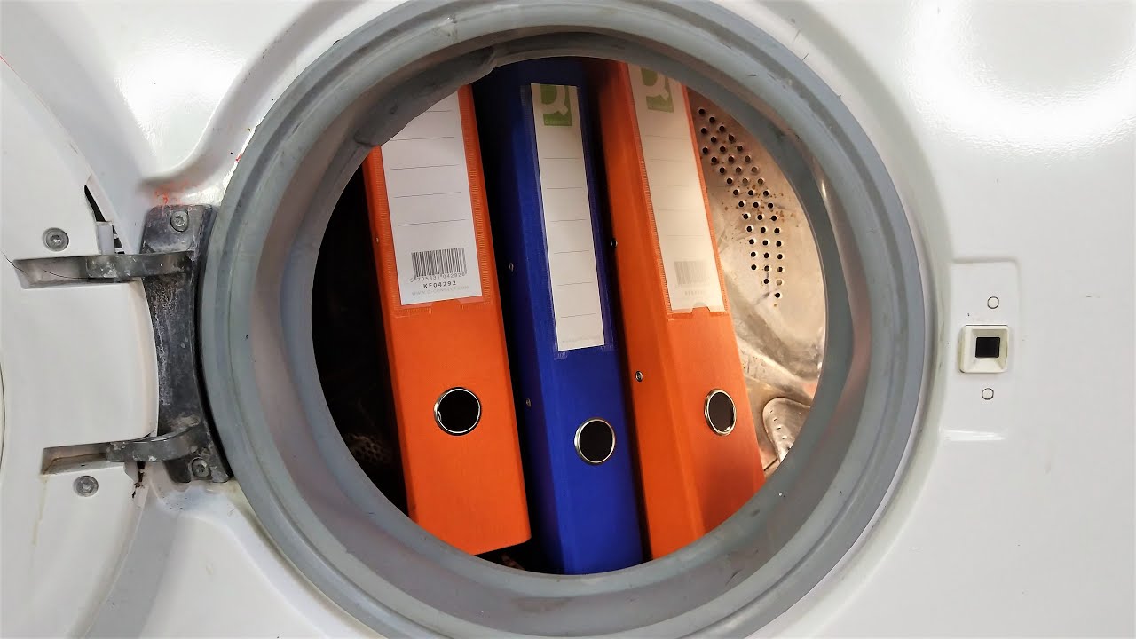 Experiment - Folders - in a Washing machines - YouTube