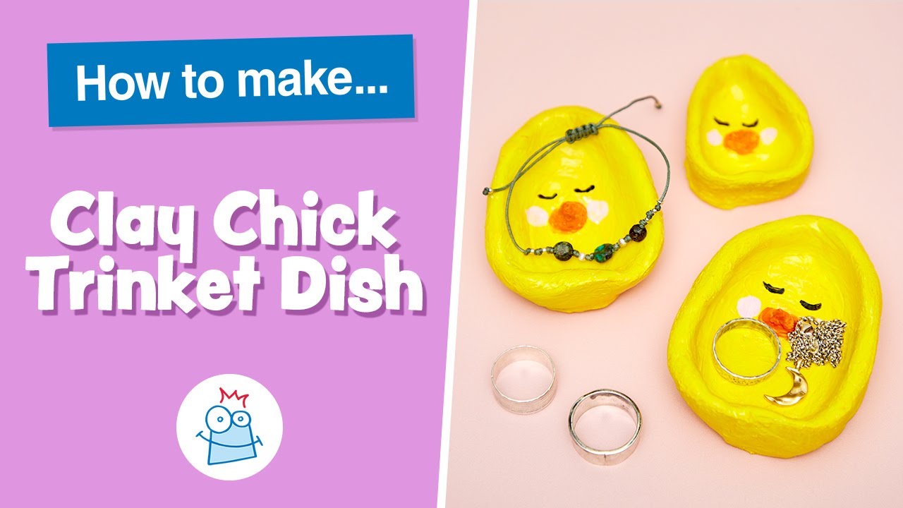 How To Make A Clay Chick Trinket Dish | Baker Ross - YouTube