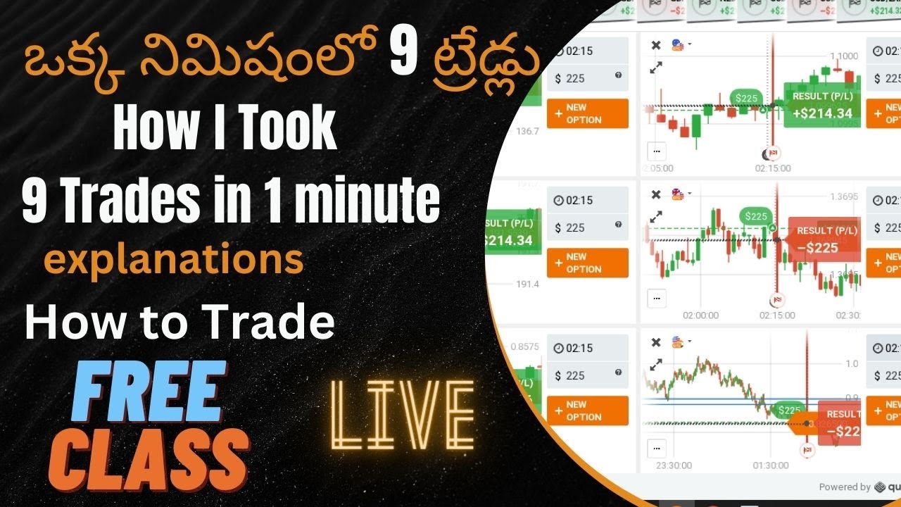 FREE CLASS@HOW TO TRADE NEXT CANDLASTICK@TOOK 9TRADES #IQ OPTION#BINARY#TELUGU#DIGITAL - YouTube