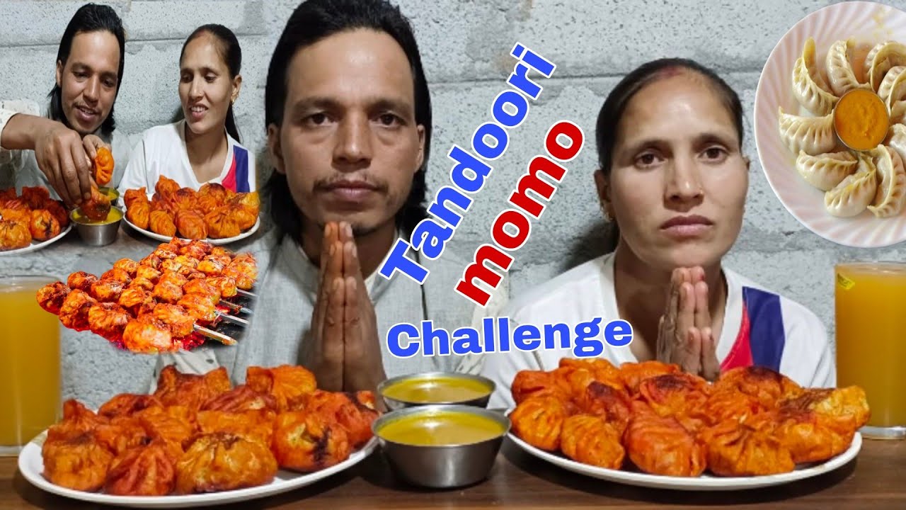 Spicy Chicken Tandoori Momo | Eating Challenge | Tandoori Momo | Eating ...