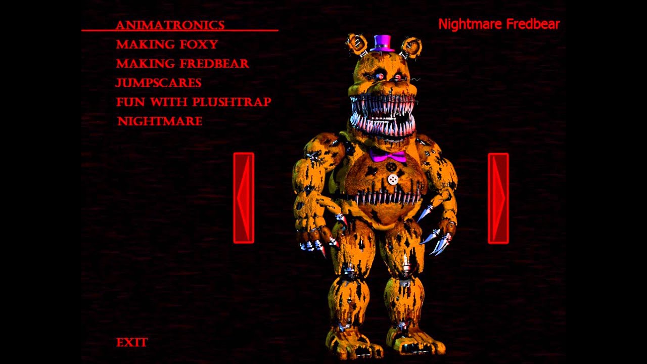 FnaF 4 All Animatronics - YouTube