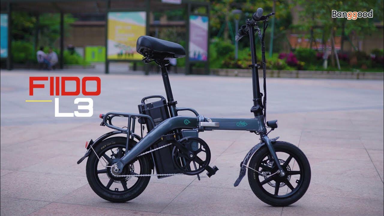 FIIDO L3 350W 130 km Long Distance Foldable Electric Bike [Banggood Tech-Banggood Review] - YouTube
